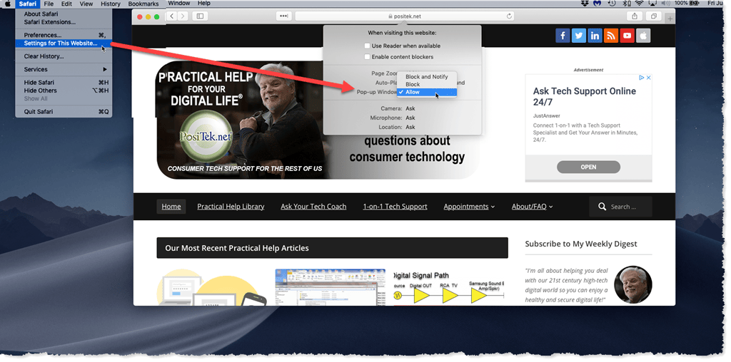 Manage Safari Pop-ups – Practical Help for Your Digital Life®